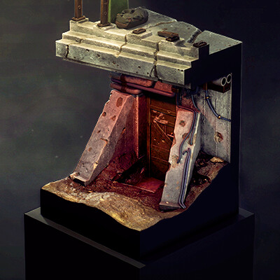ArtStation - Bunker Diorama