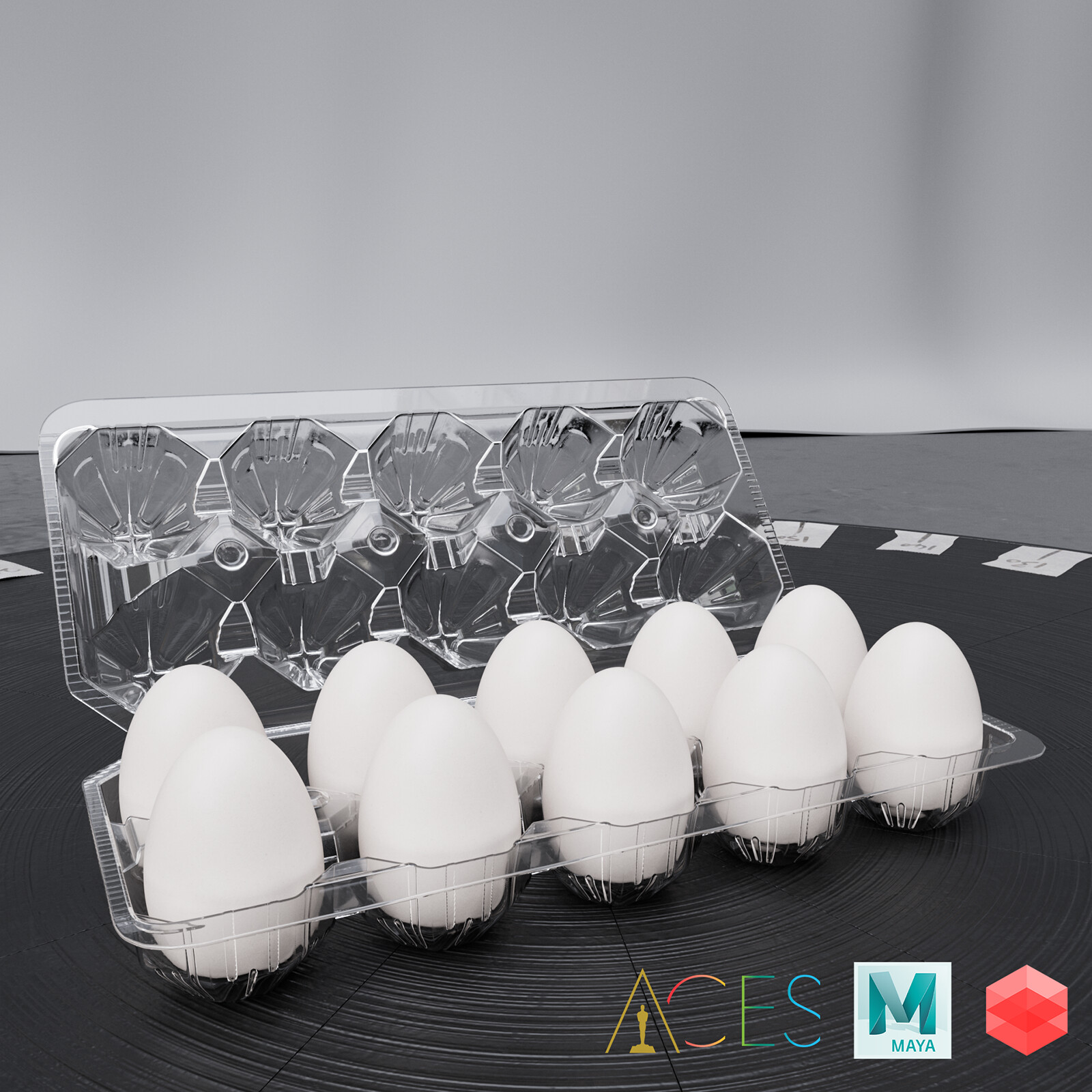 ArtStation - Plastic container 3D Product Visualization