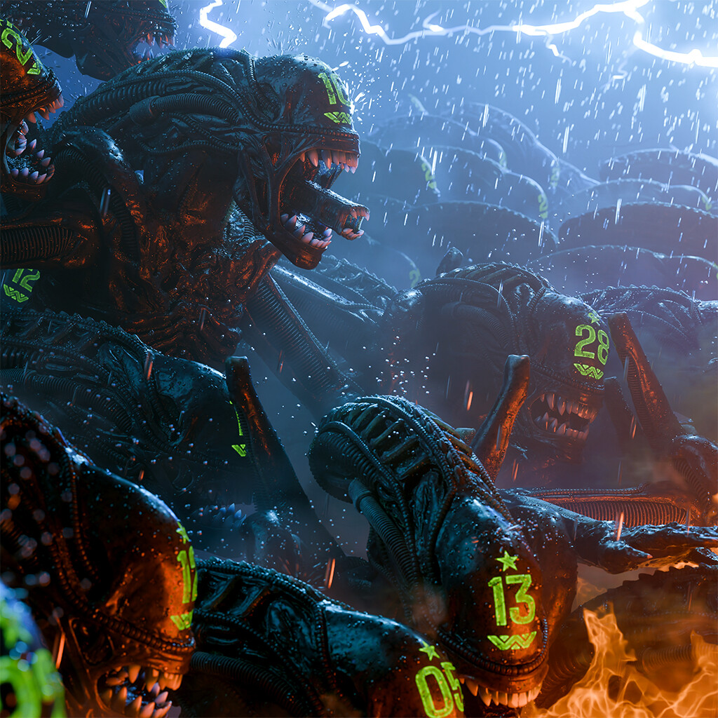 Felix Riga van den Bergh - Aliens: Nightmare Asylum