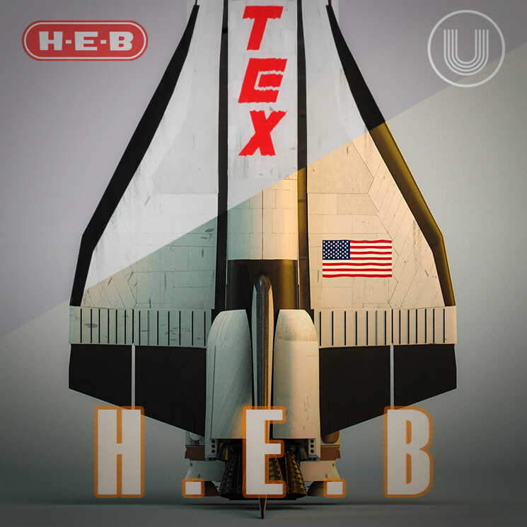 ArtStation - H-E-B Super Bowl 2022 Mission Critical - Spaceshuttle ...