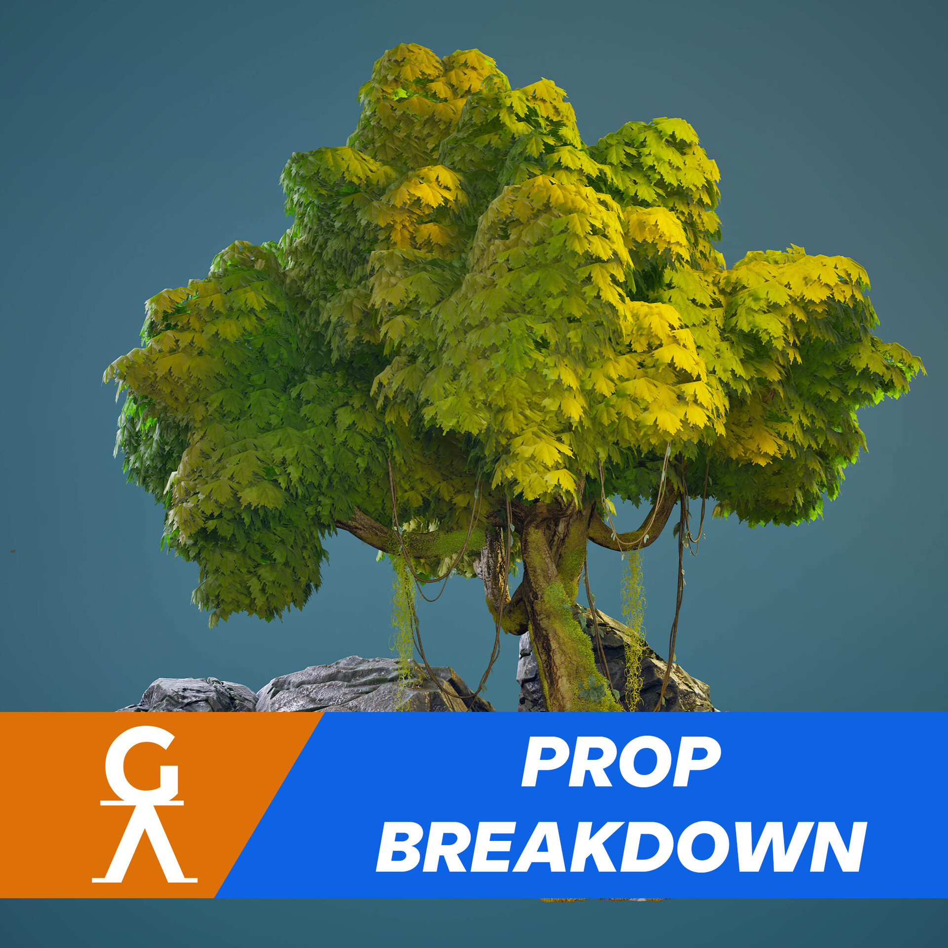 ArtStation - Lush Tree - Prop Breakdown - Helena Hansen