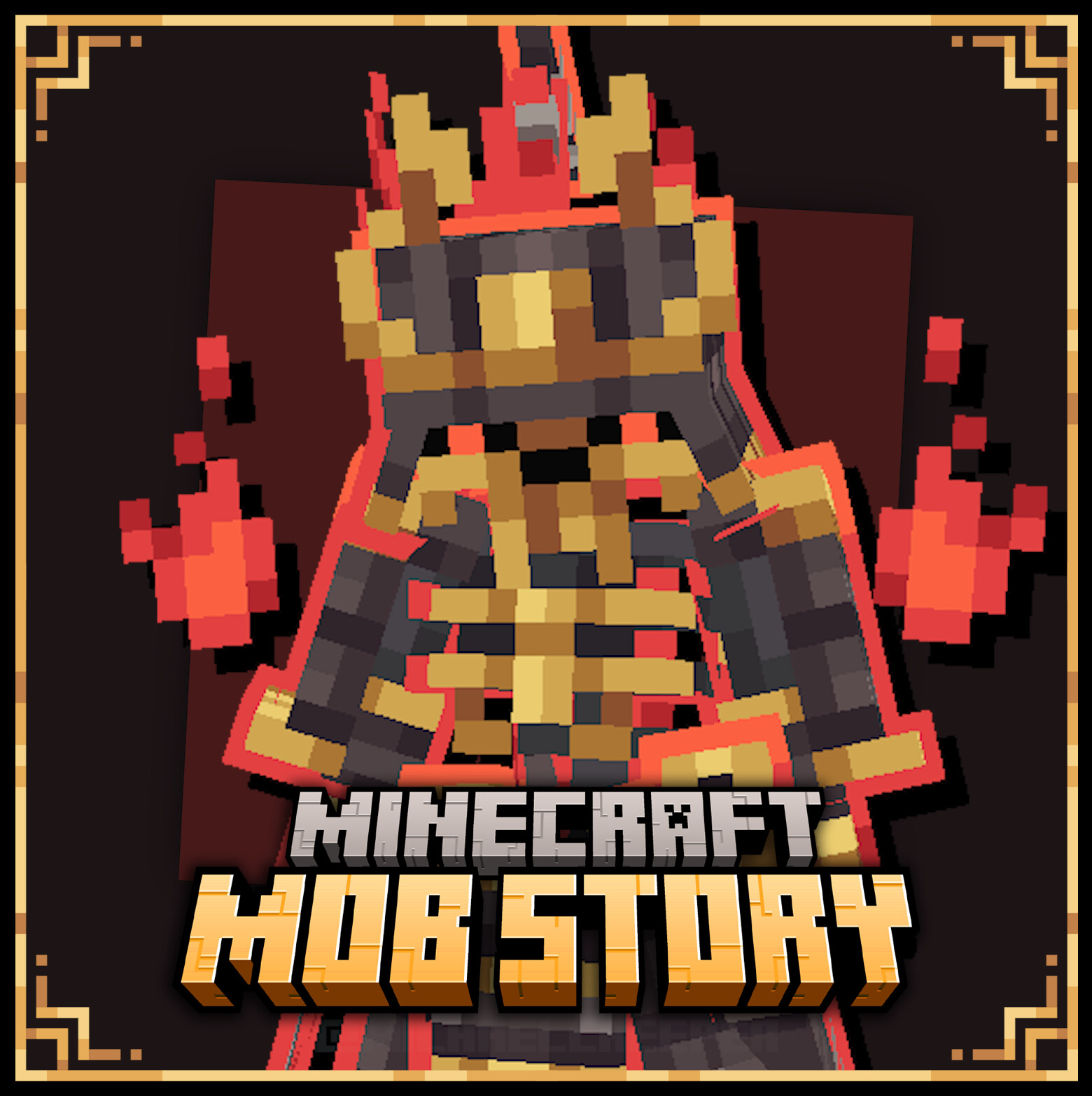 ArtStation - Minecraft Mob Story - Oni Samurai