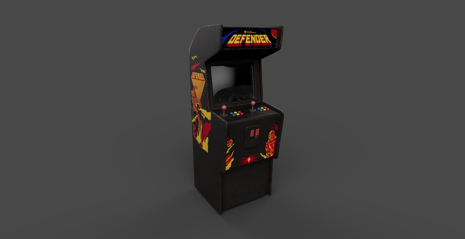 ArtStation - Defender Arcade Machine