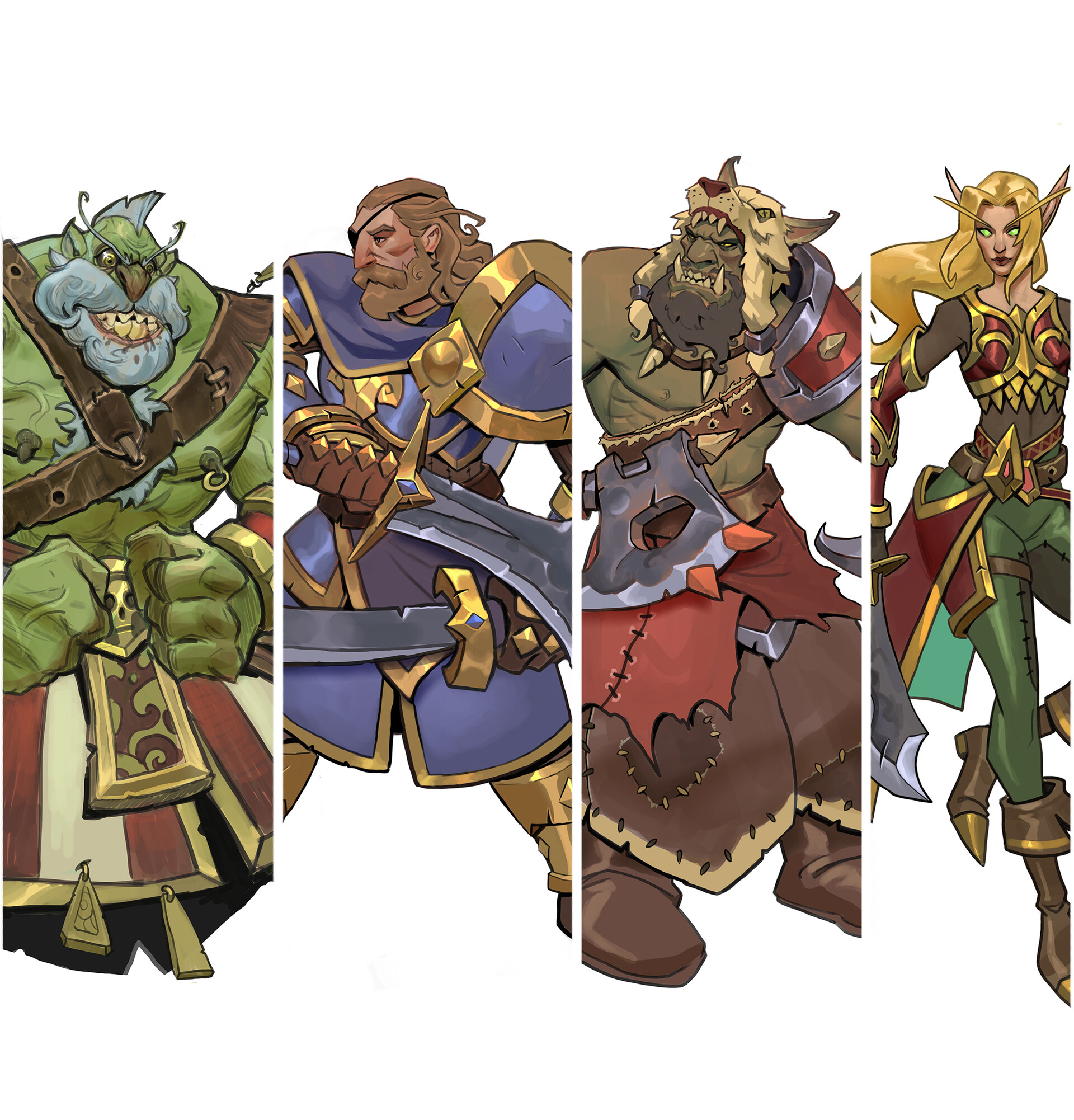 ArtStation - Warcraft inspired character designs
