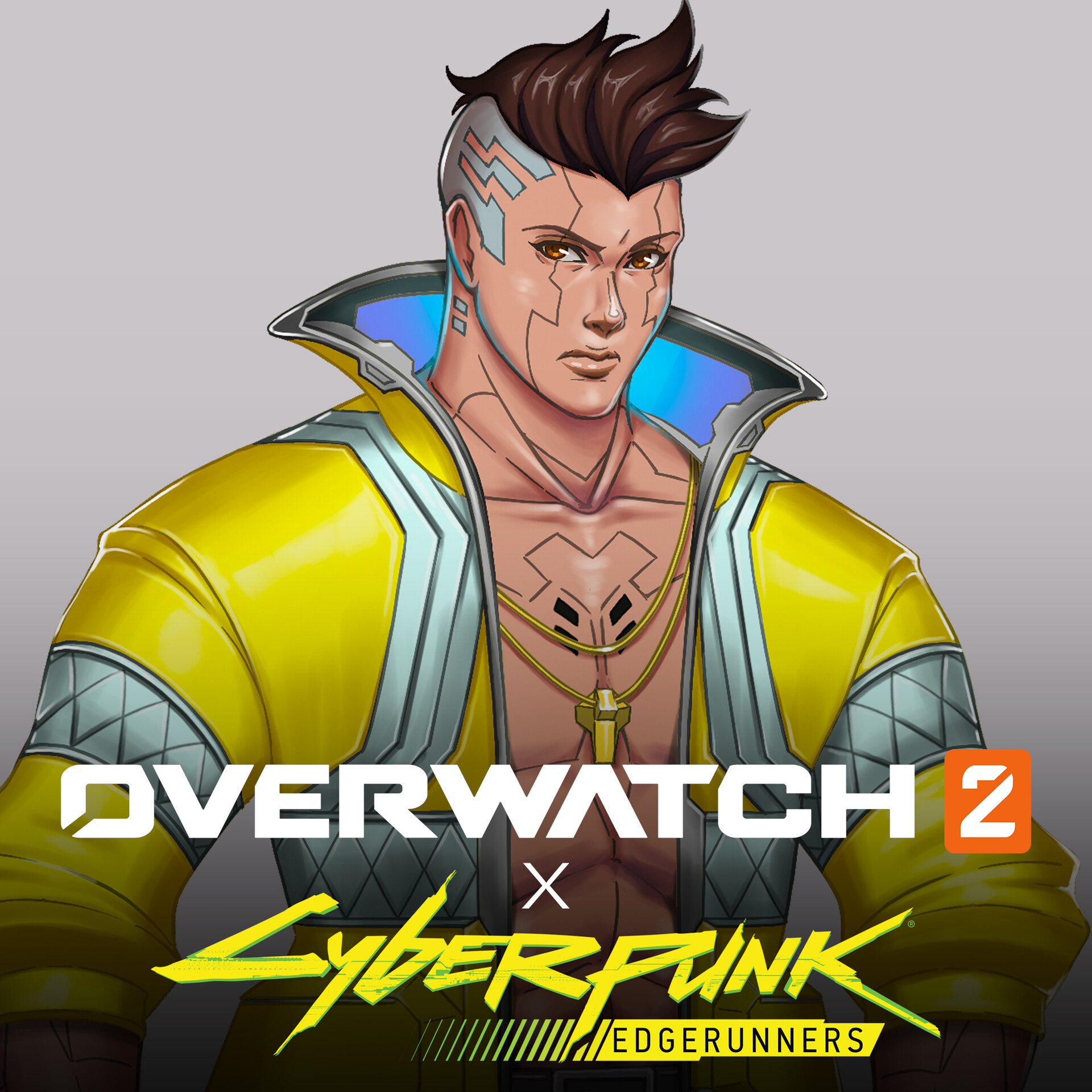 ArtStation - Overwatch 2 X Cyberpunk: Edgerunners: Soldier 76 - David ...