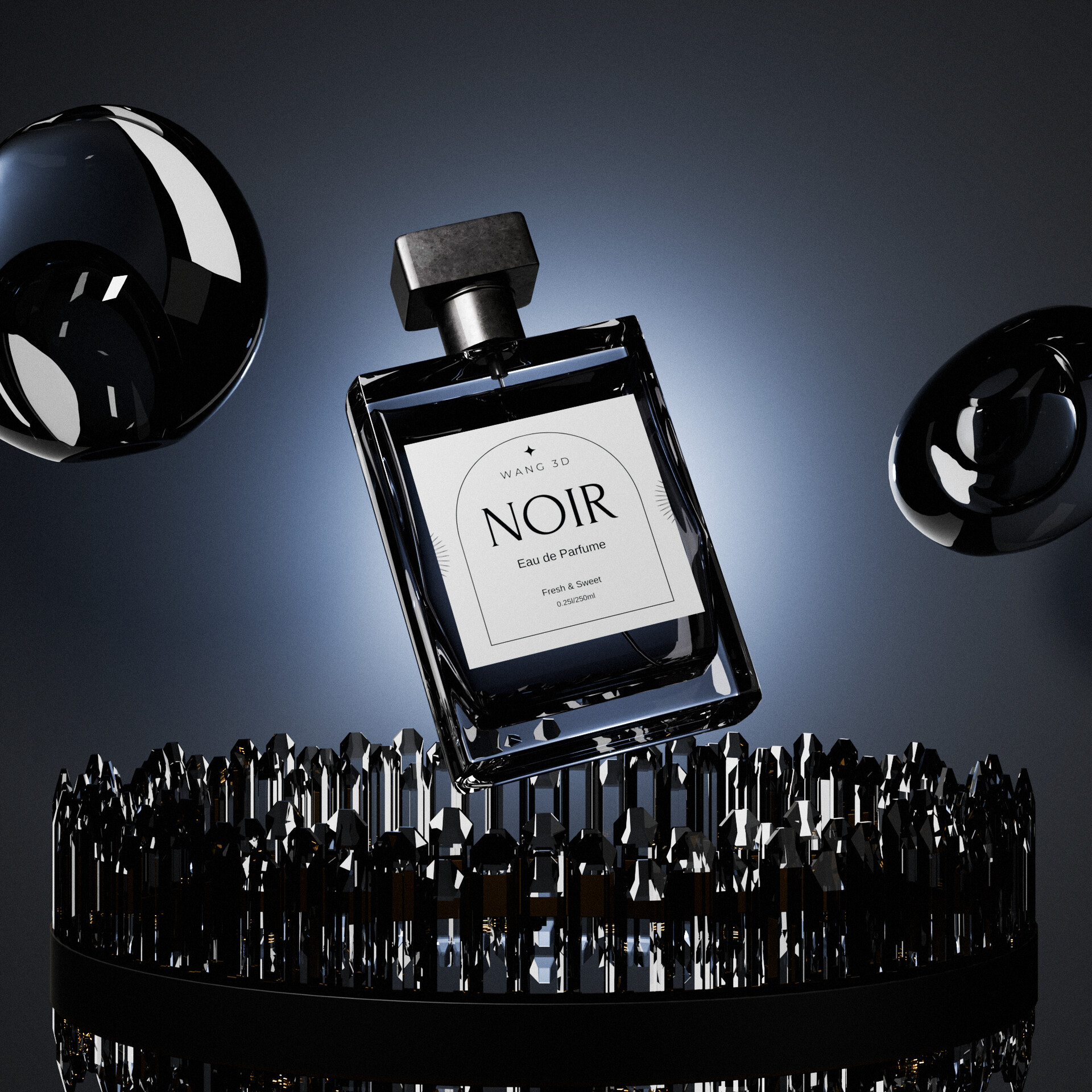 ArtStation - NOIR | 3D Product Visualization | Perfume