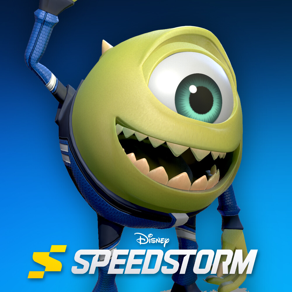 ArtStation - Disney Speedstorm Mike Wazowsky