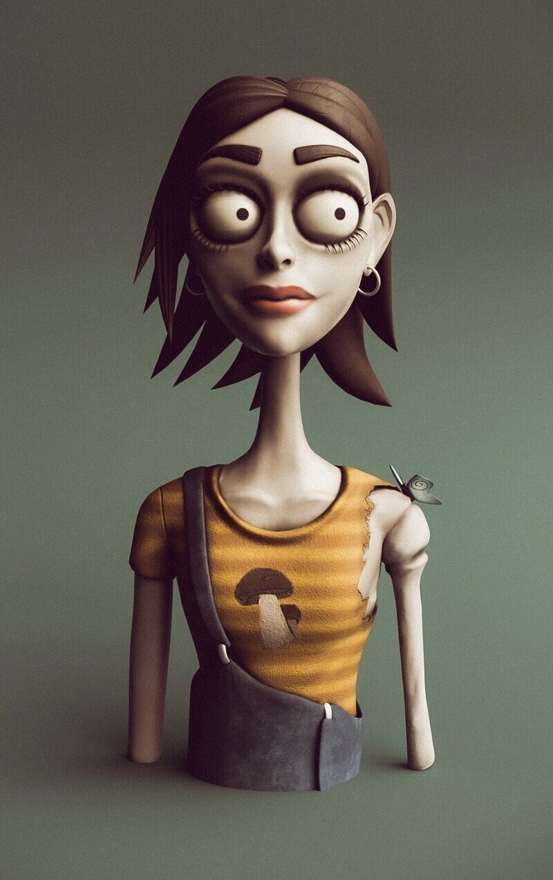 ArtStation - Tim Burton Style Female