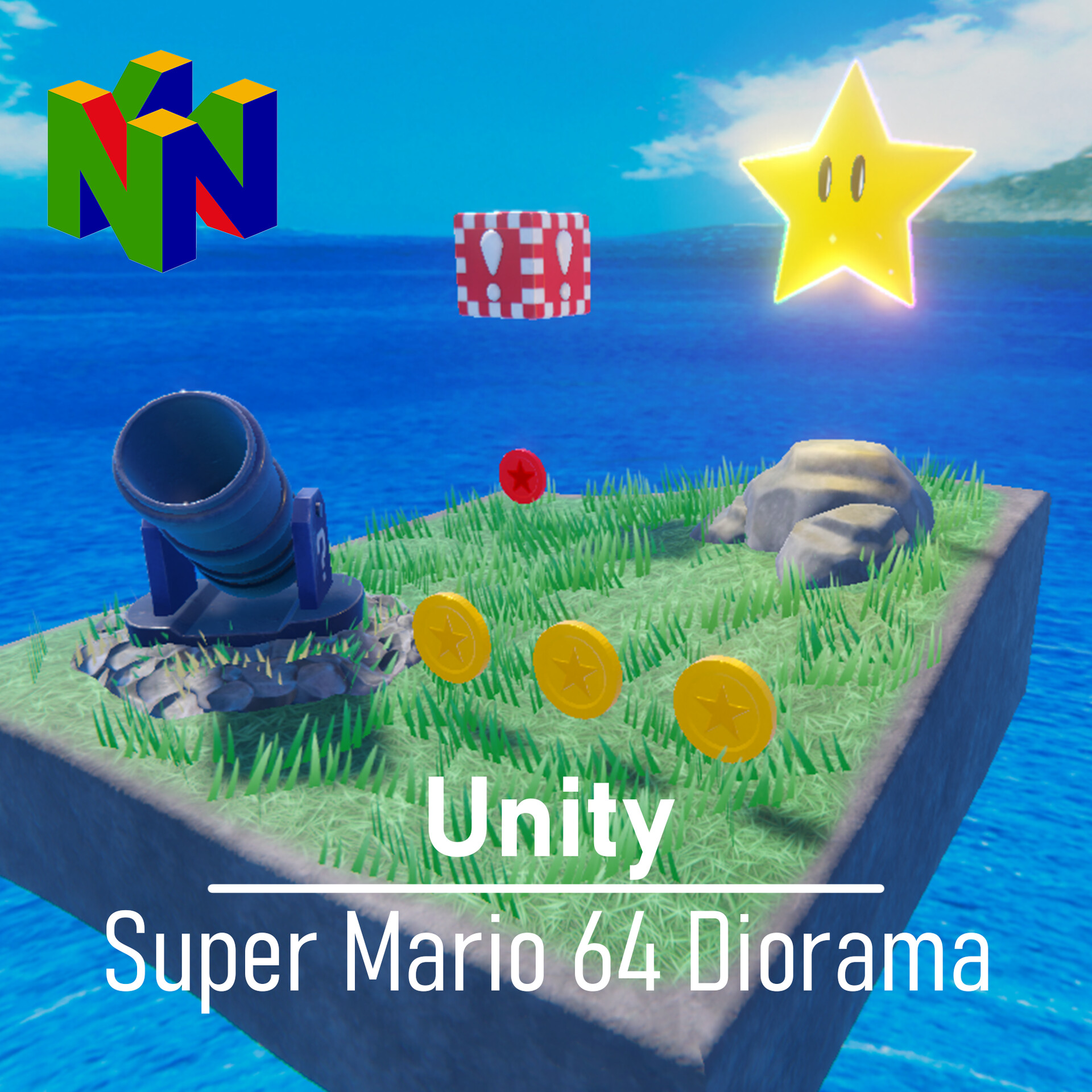ArtStation - Unity | Super Mario 64 Diorama