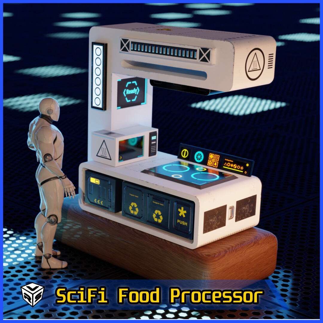 ArtStation - SciFi Cooking Station / Food Processor