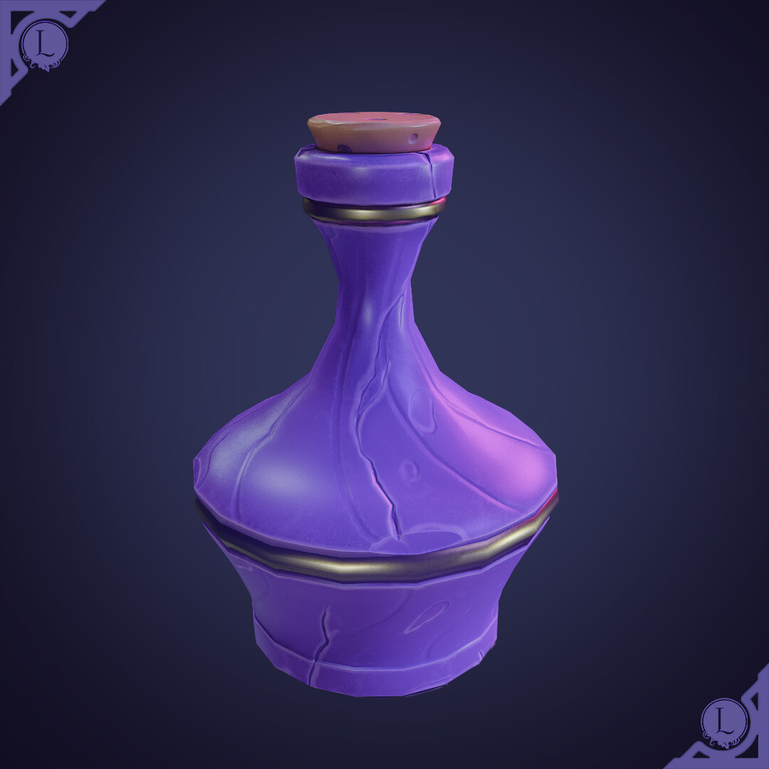 ArtStation - Stylized Magic Bottle