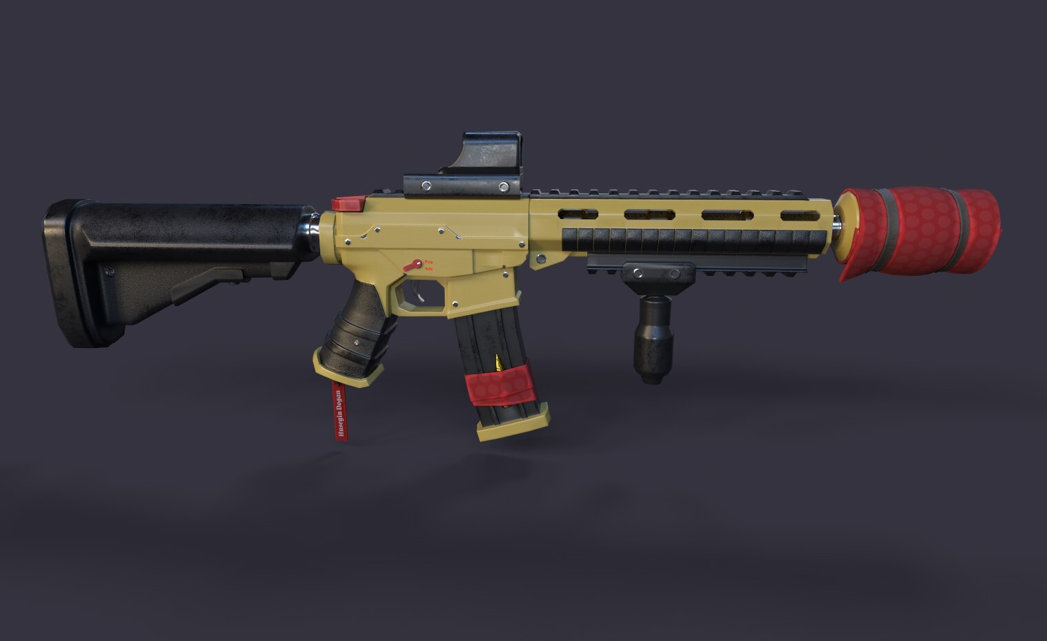 ArtStation - AR-15 Stylized Gun