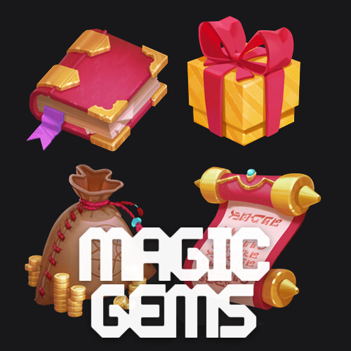 ArtStation - Magic Gems - Icons