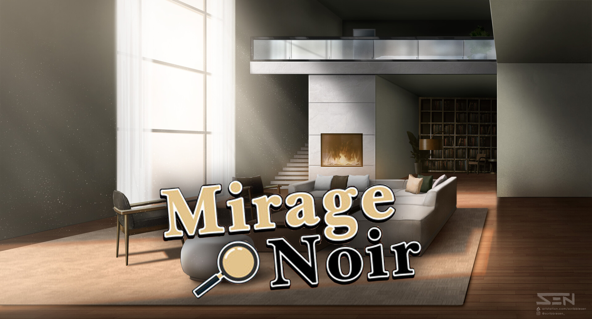 ArtStation - Mirage Noir - Pent House Background Work