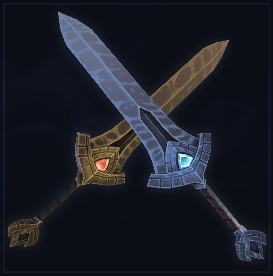 ArtStation - Stylized Hand Painted Sword