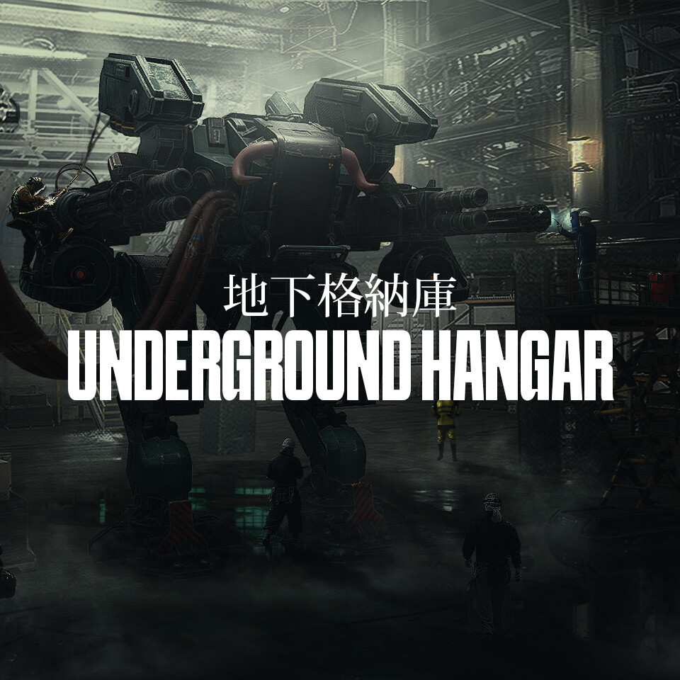 ArtStation - Underground Hangar