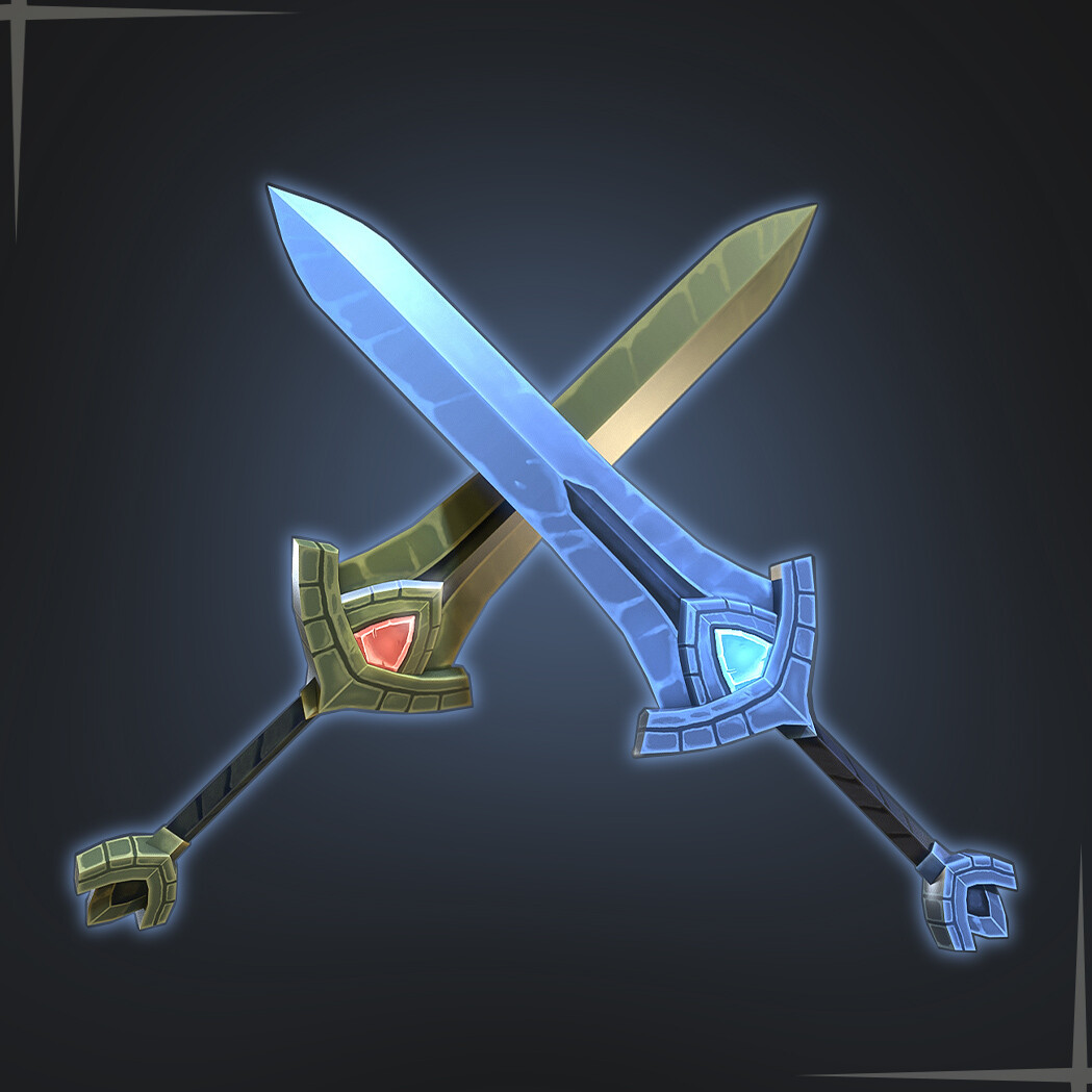 ArtStation - Stylized Hand Painted sword