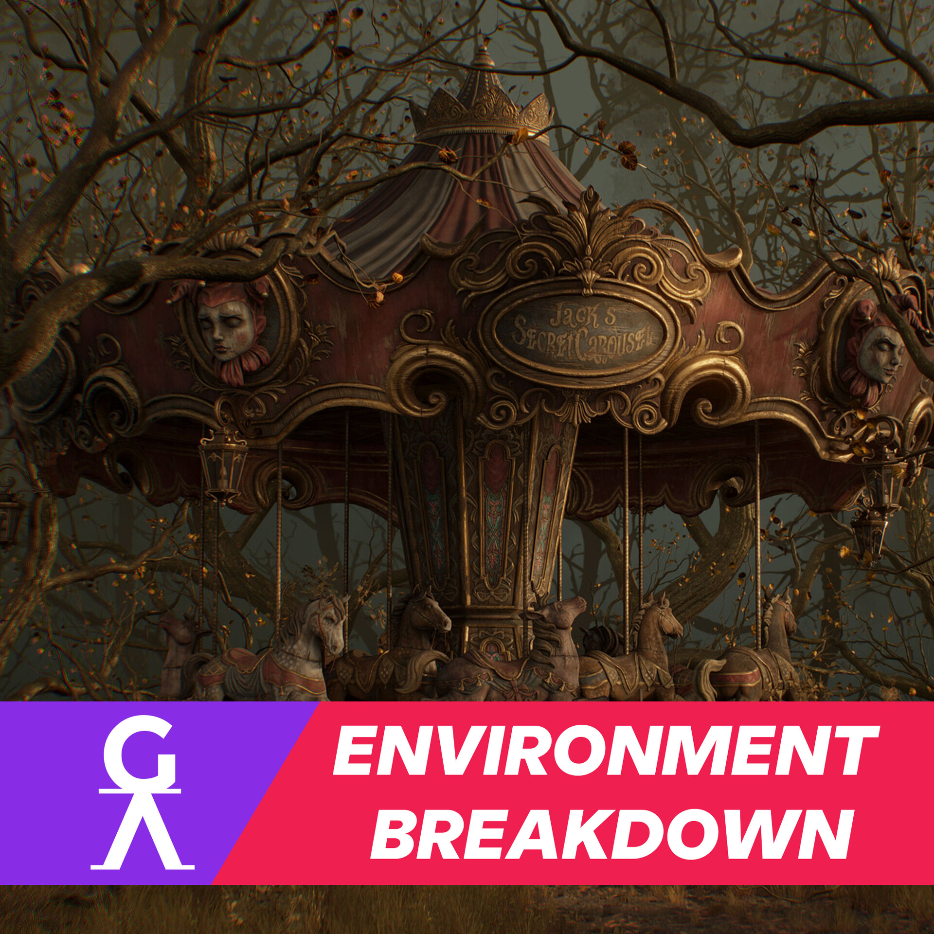 ArtStation - Jack’s Secret Carousel - Environment Breakdown - Olessya Reshnyak
