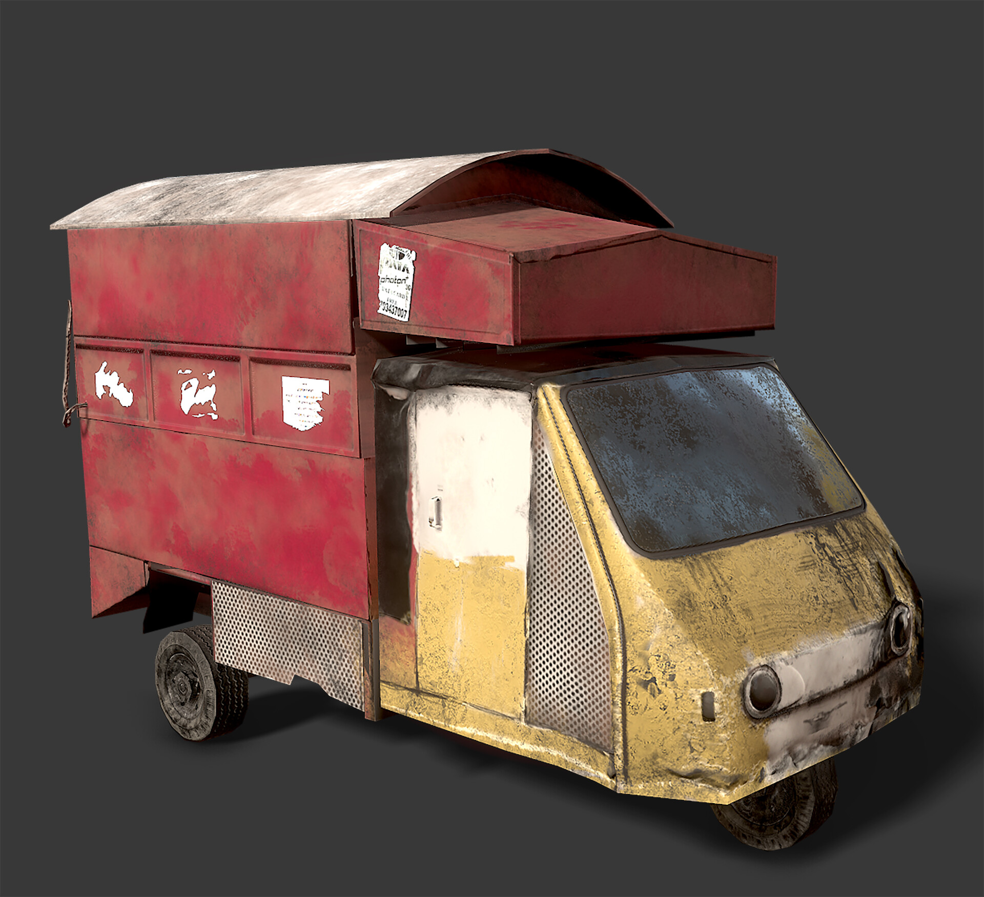 ArtStation - [PBR][Ubisoft Vehicle Art Test]Abandoned Food truck