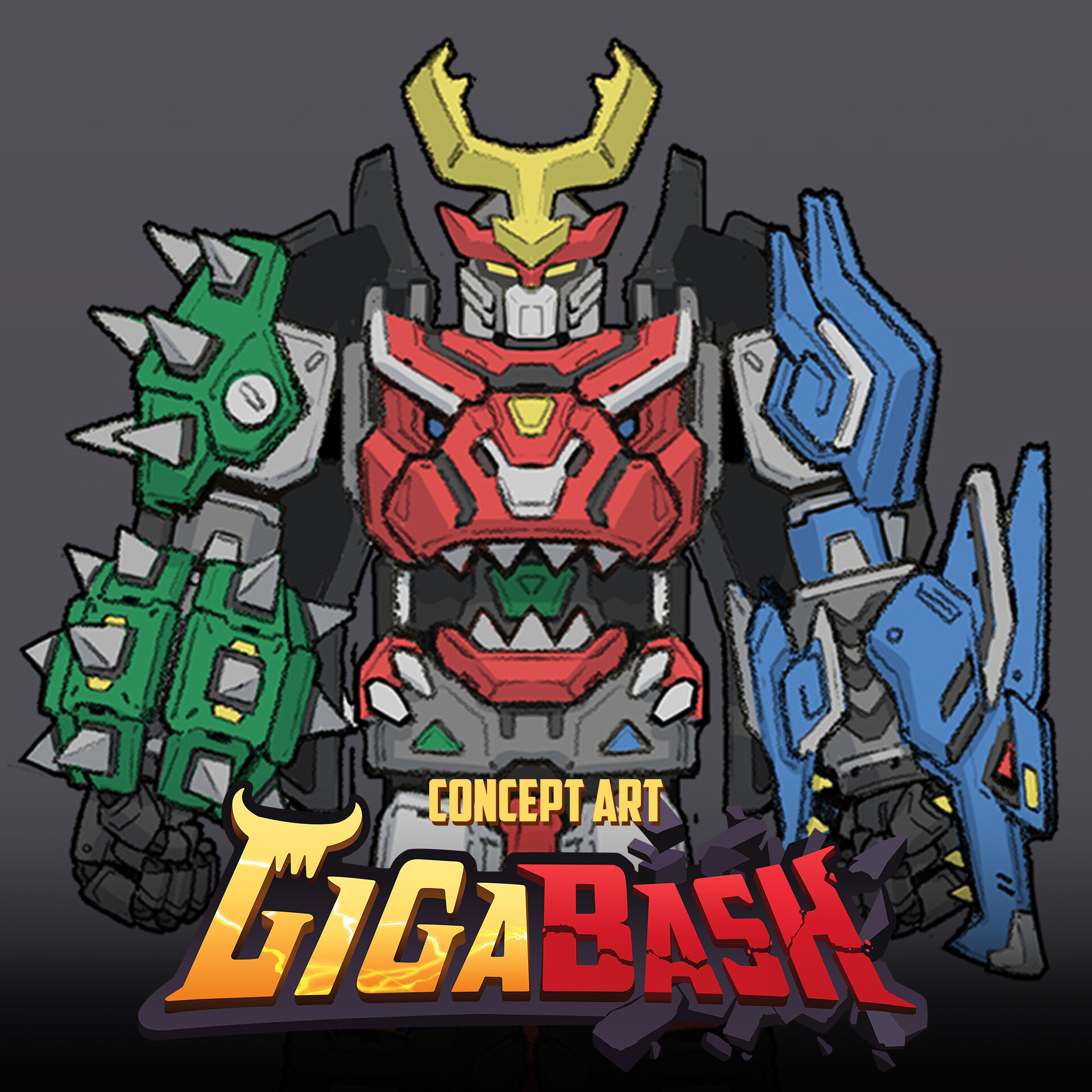 ArtStation - GigaBash: Characters Concept Art - R.O.J.A.K.