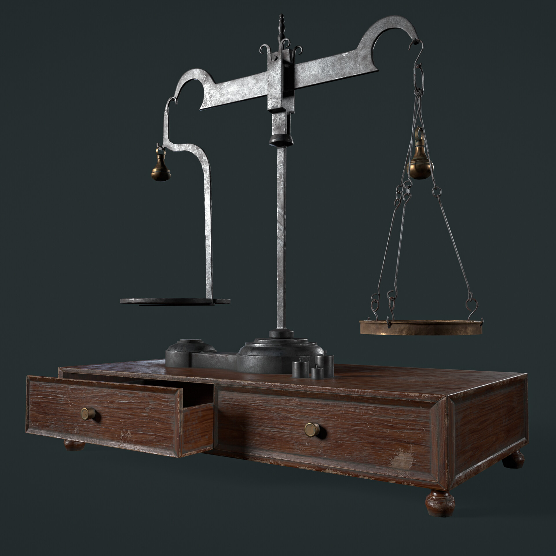 ArtStation - Old weighing machine