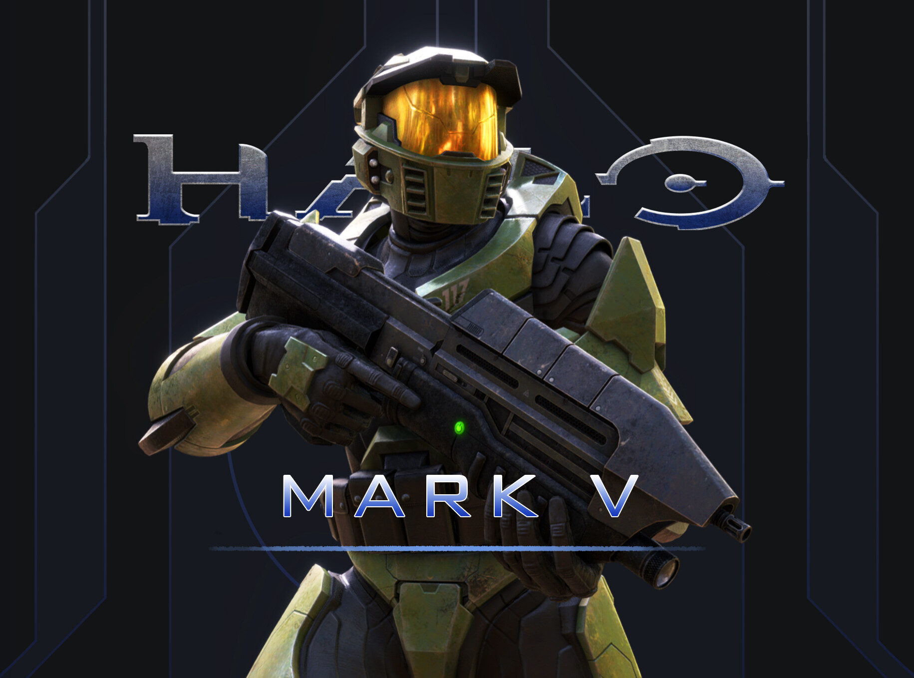 ArtStation - Master Chief Mark V- Halo C.E. 20 yr Anniversary