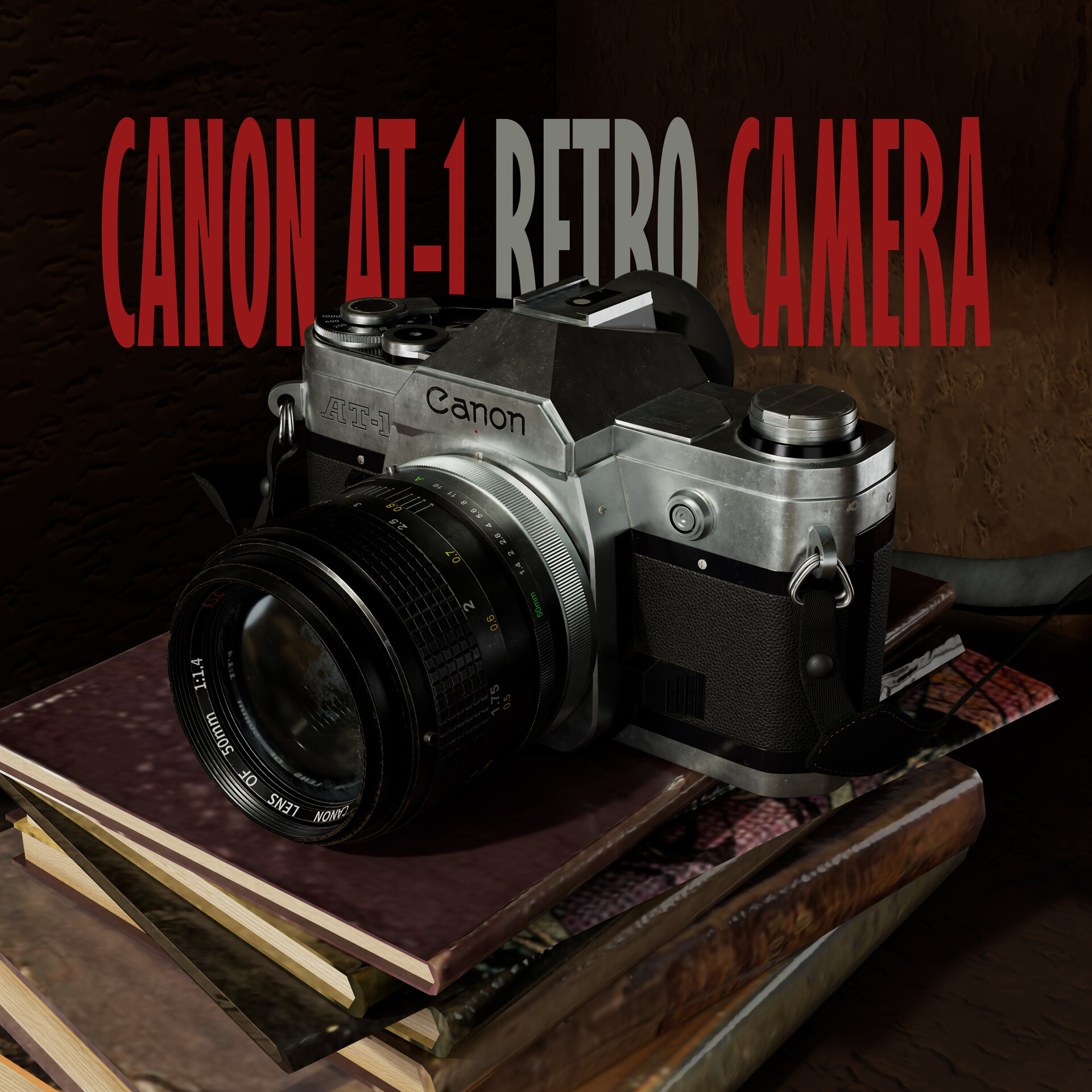 ArtStation - CANON AT-1 RETRO CAMERA