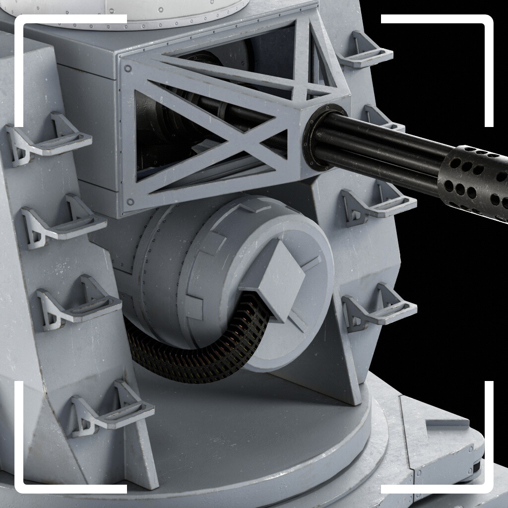 ArtStation - Royal Canadian Navy - CIWS Turret