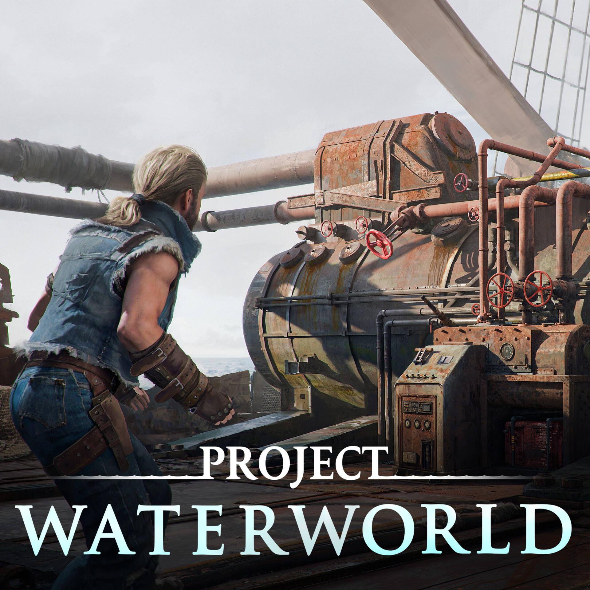 ArtStation - Project "Waterworld" Ship Deck & Steam Engine