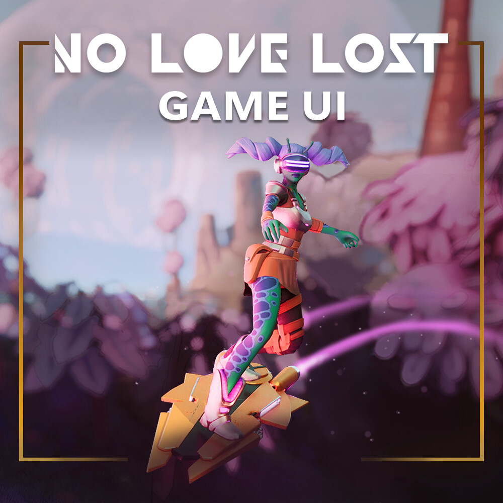 ArtStation - All UI work for 'NO LOVE LOST' game