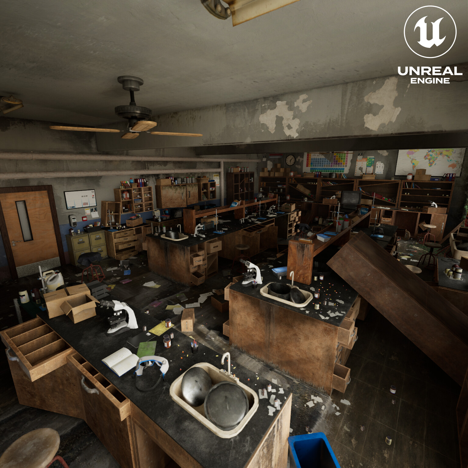 ArtStation - Abandoned Chemistry Classroom -Relight-
