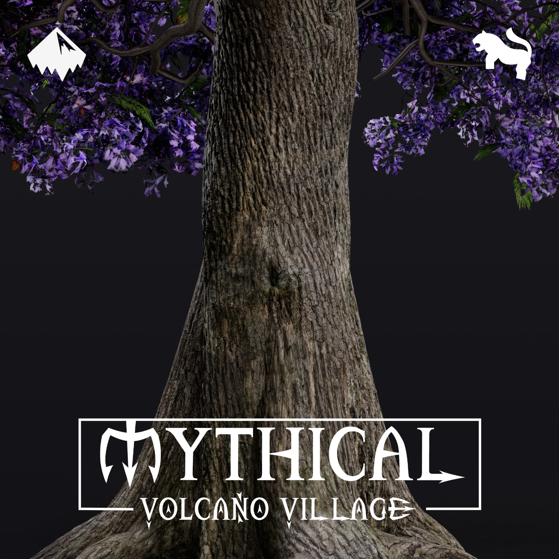 ArtStation - Mythical Volcano Village / Trees