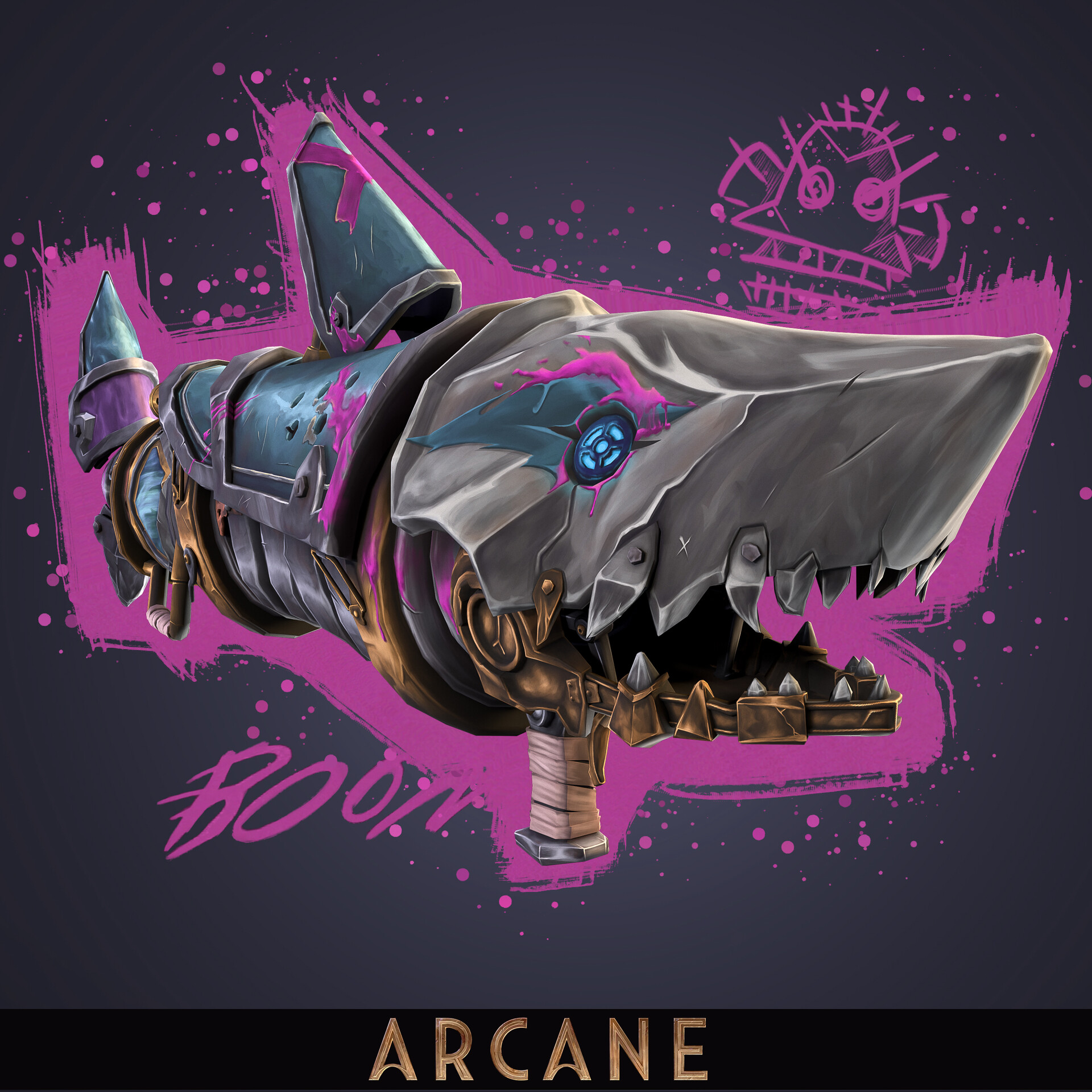 ArtStation - Fishbones - Arcane Weapon
