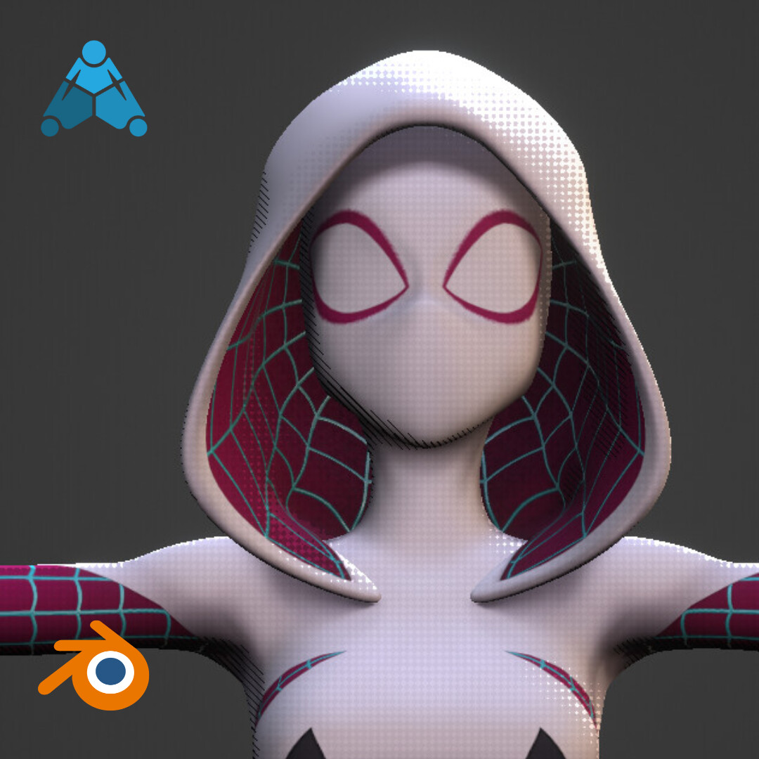 ArtStation - Spiderverse Shader Study