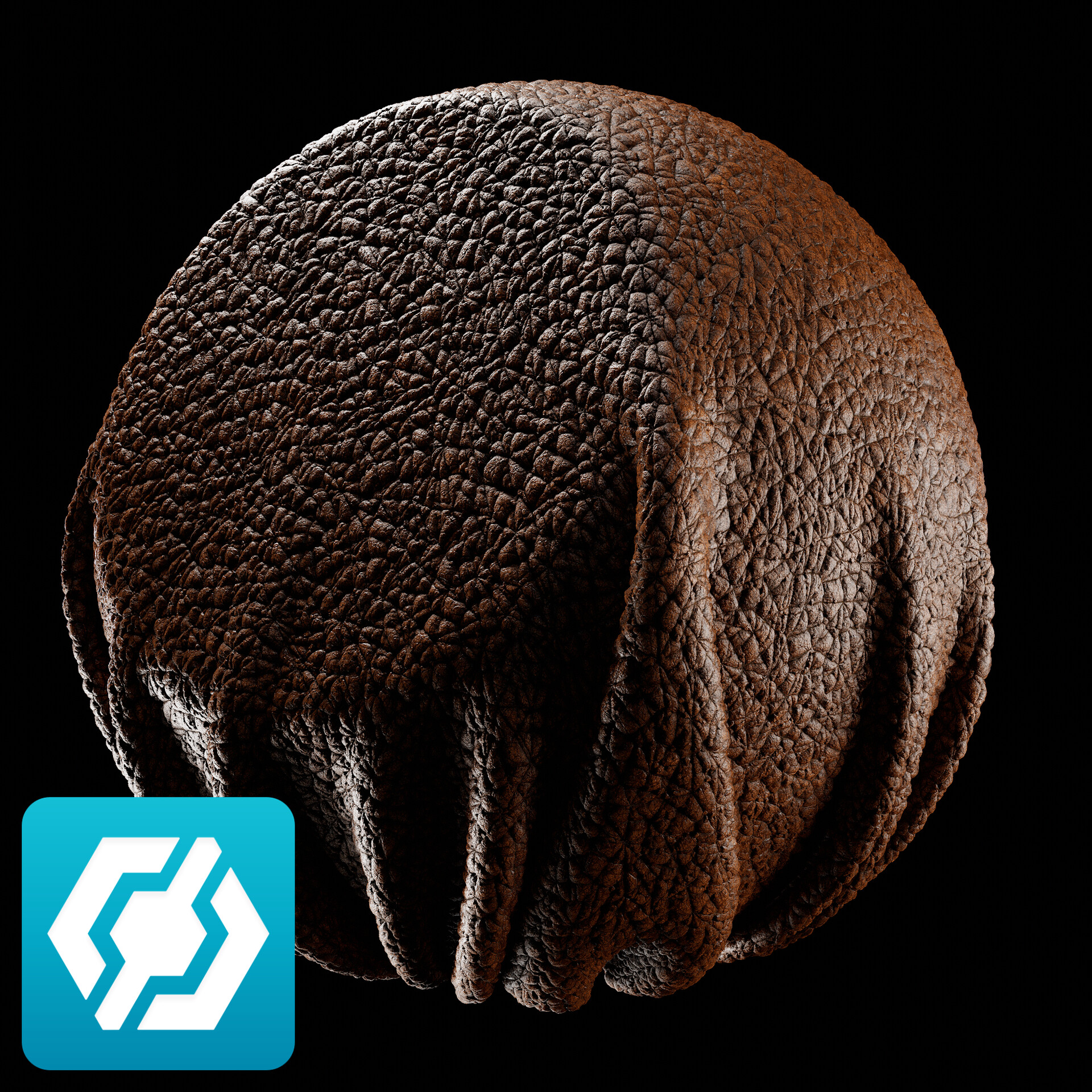 ArtStation - Bull Leather Large Grain Smooth