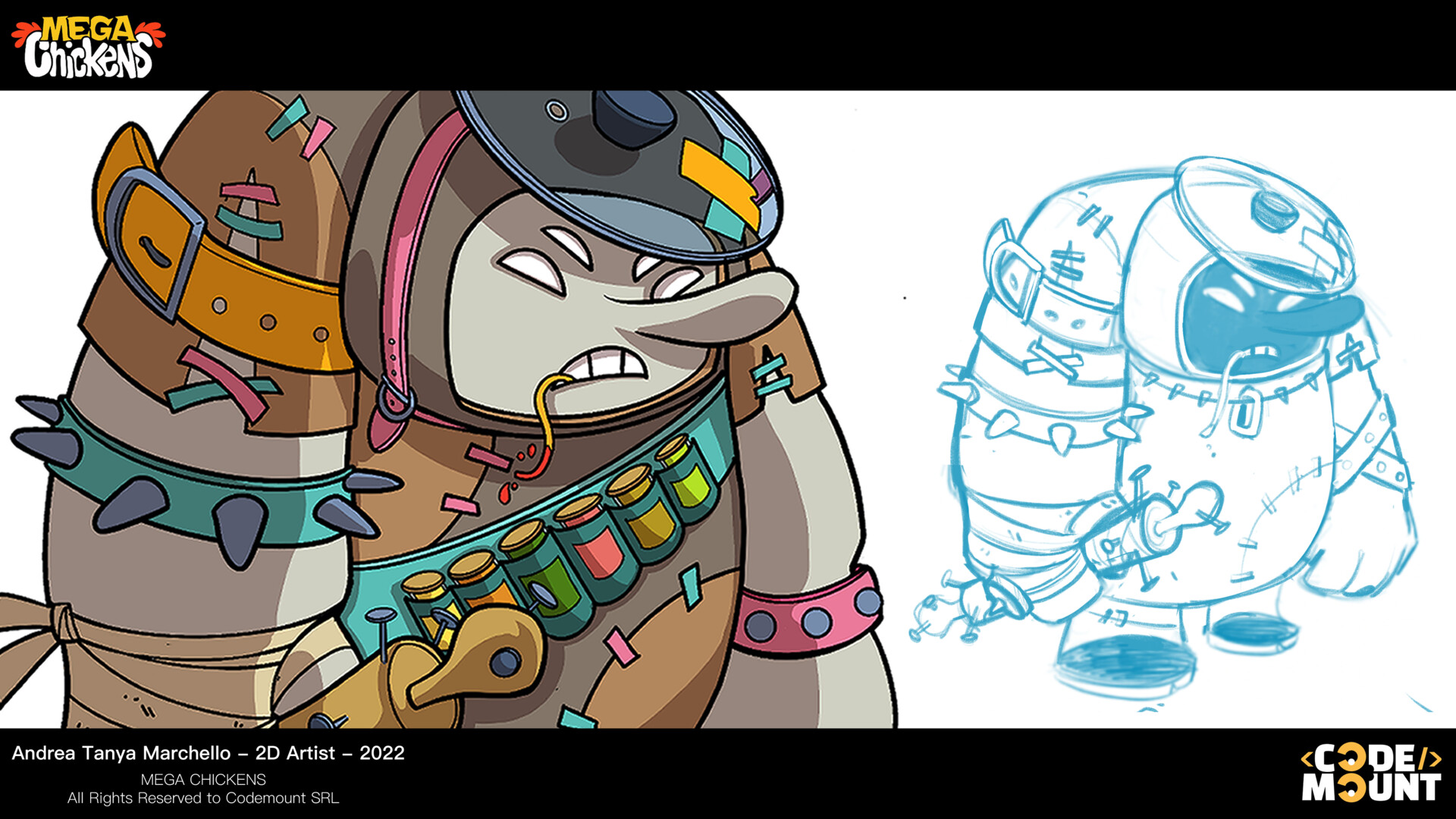 ArtStation - Mega Chickens - Codemount - 2022 - 2D Artist