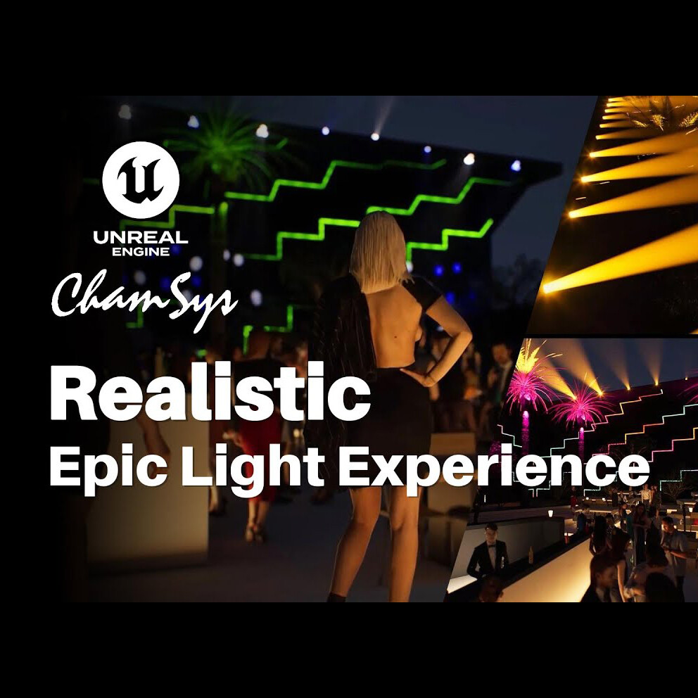 ArtStation - Epic Outdoor Club Lighting Example with DMX & ChamSys | Unreal Engine & MAGICQ