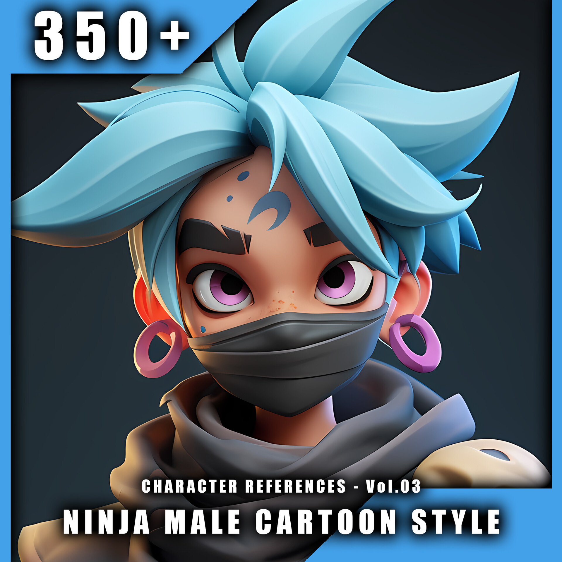 ArtStation - 350+ Ninja Male Cartoon Style - Character References Vol.03