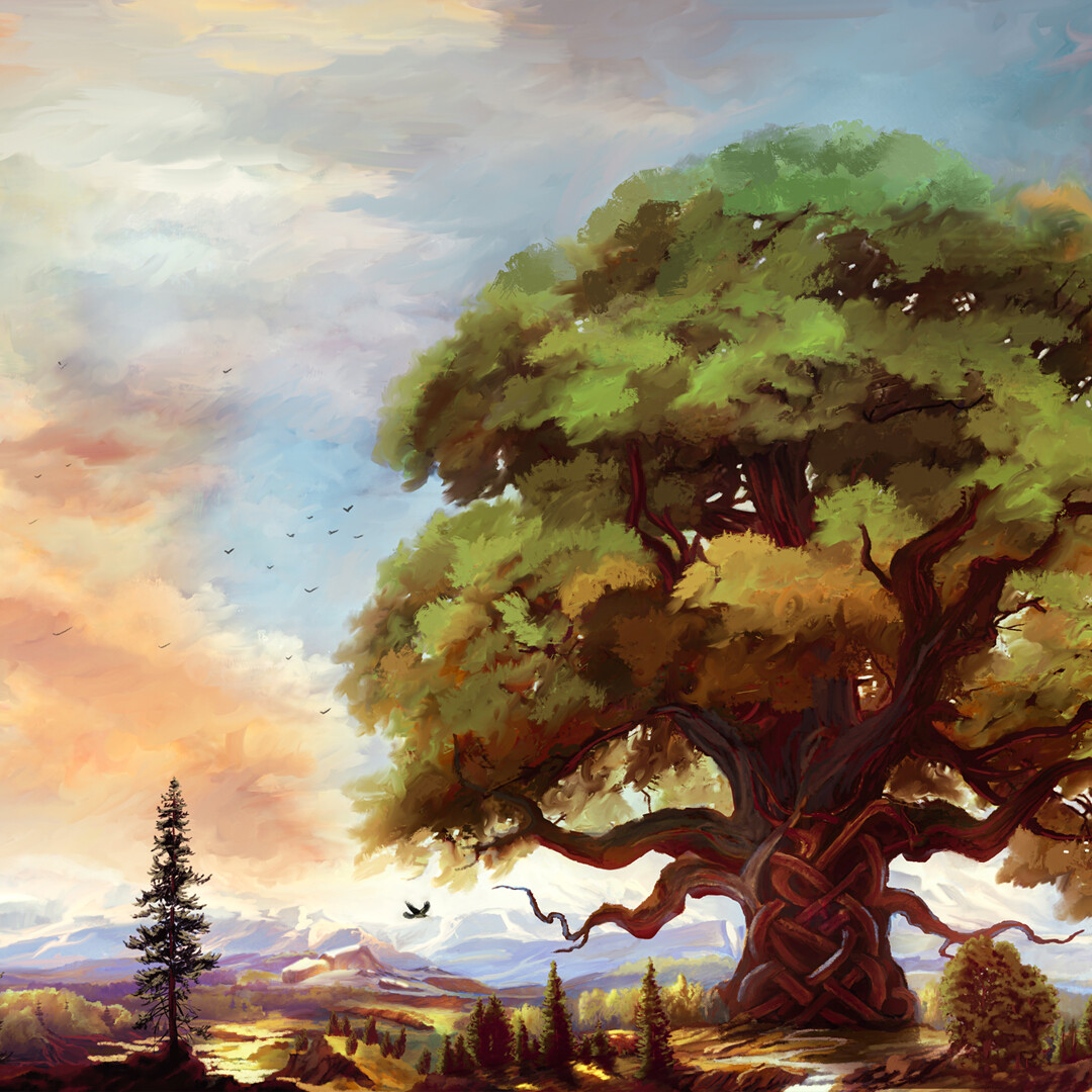 Yggdrasil Kunst Yggdrasil Framed Canvas Wall Art Norse Mythology