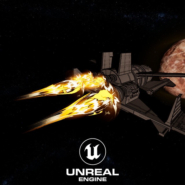 ArtStation - Unreal Engine 5 - Spaceship thruster VFX