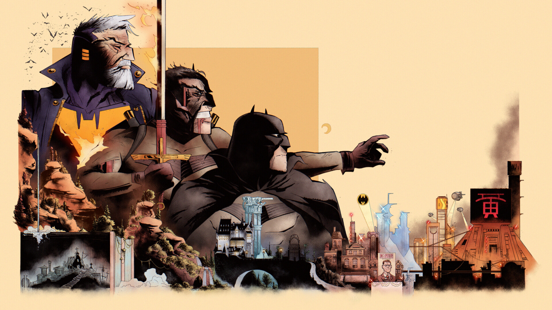 ArtStation - Batman The White Knight Saga tribute illustration