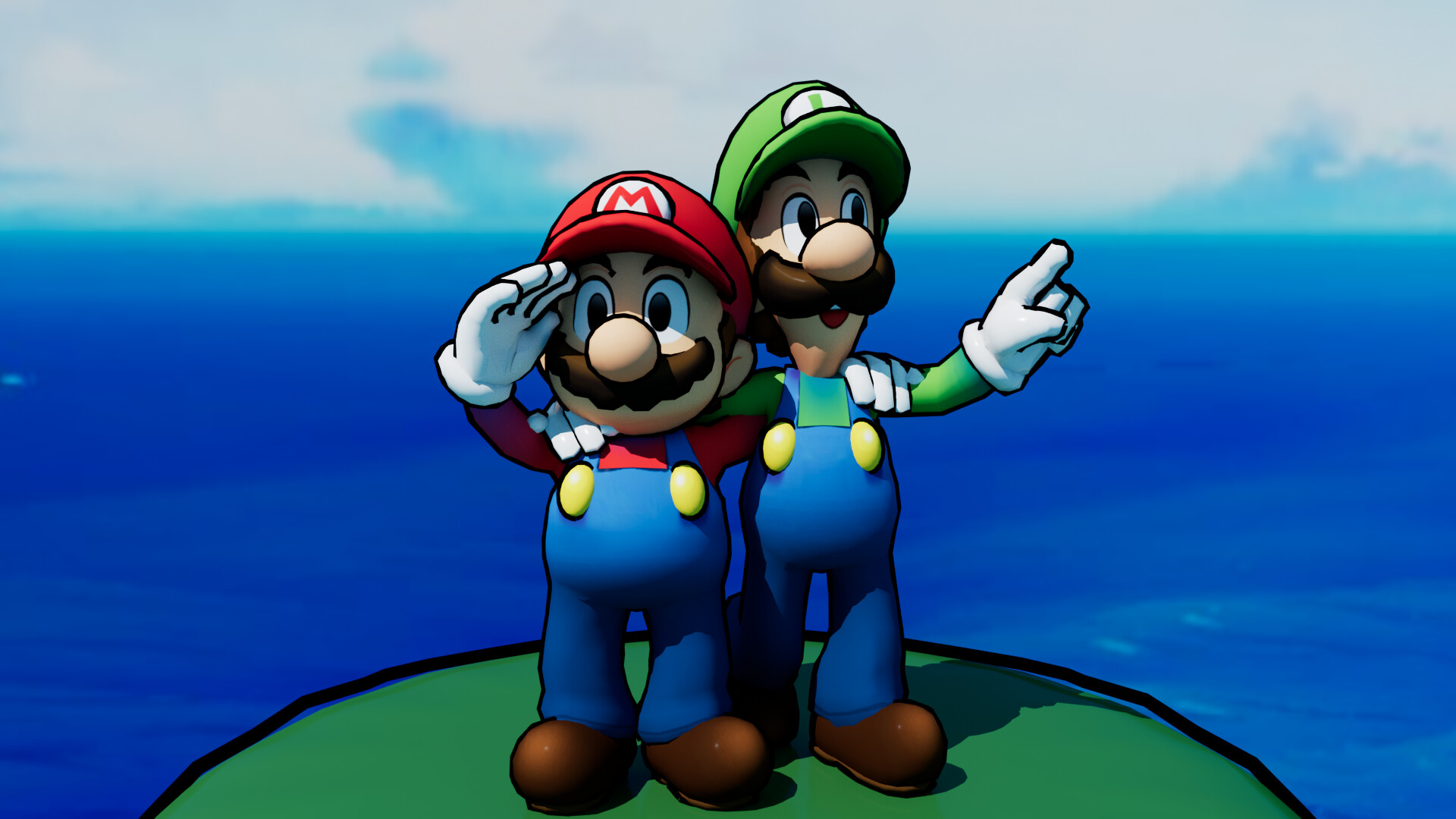 ArtStation - MARIO AND LUIGI BROTHERSHIP (3D MODEL)