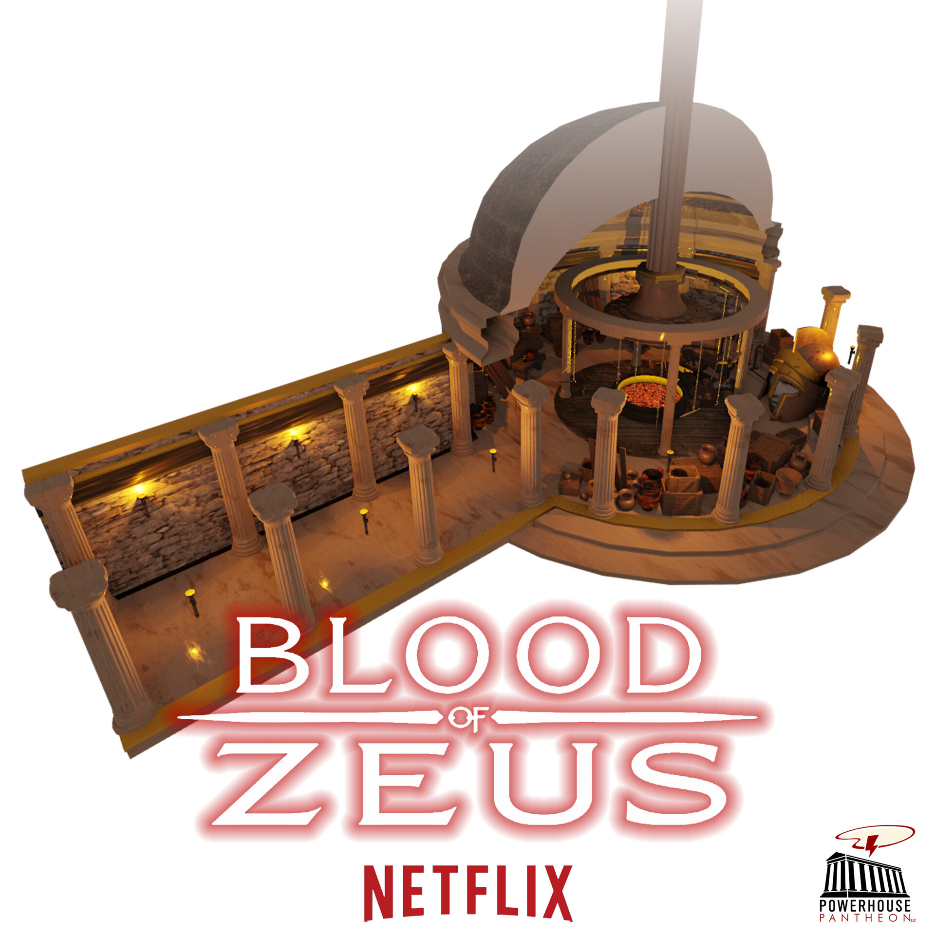ArtStation - Hephaestus Forge - Blood of Zeus S2