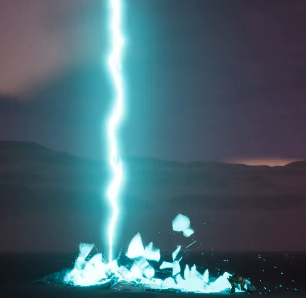 ArtStation - LIGHTNING STRIKE ATTACK FX