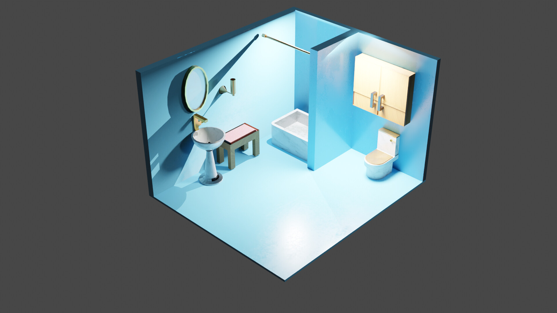 ArtStation - Bathroom interior design