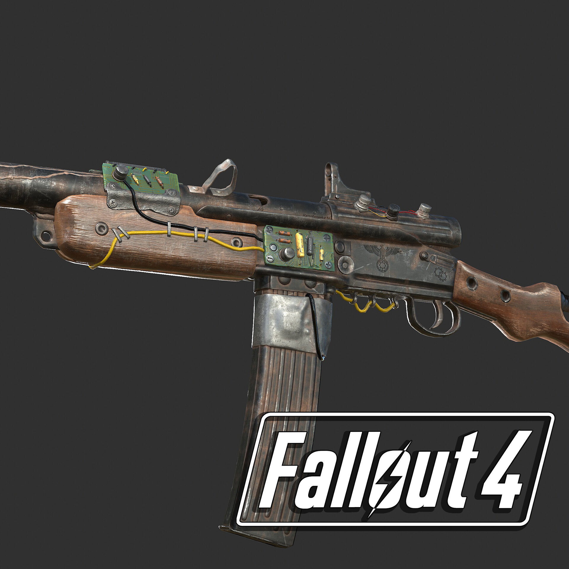 ArtStation - Fallout 4 Radium Rifle Rexturework