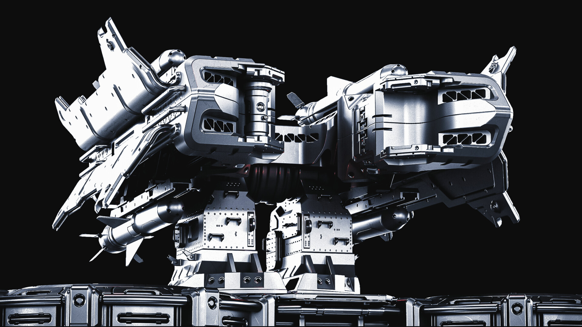 ArtStation - Defense Turret - Missile Launcher