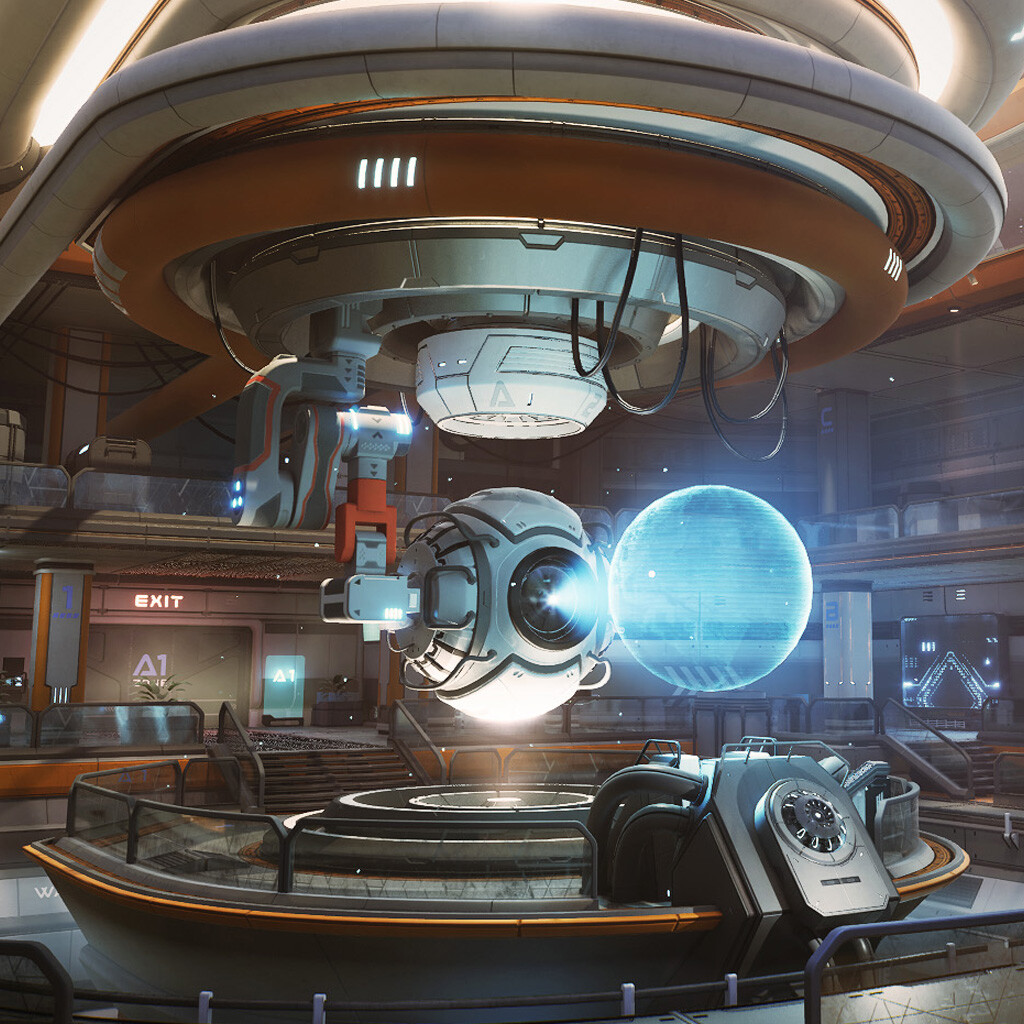 ArtStation - Starforge Station - Single Texture Environment