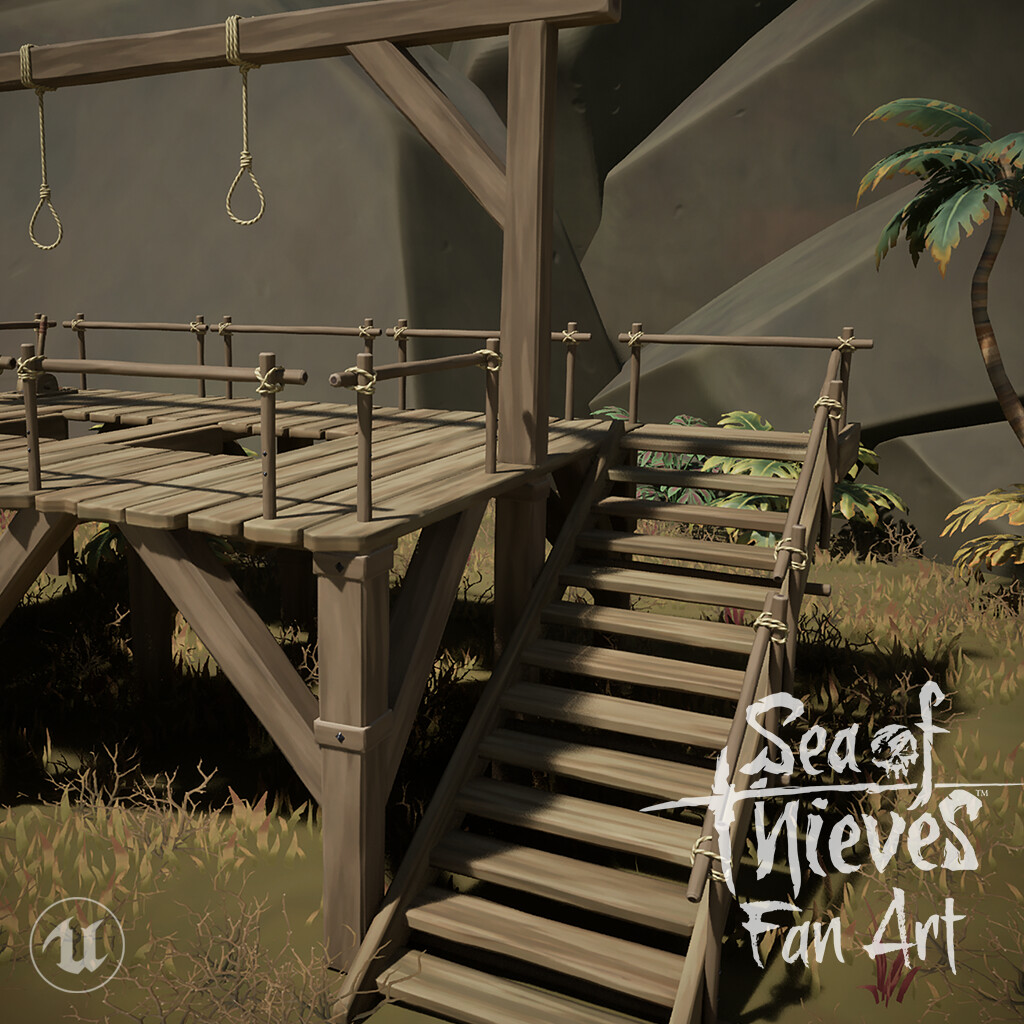 ArtStation - The Gallows - Sea of Thieves Fan Art