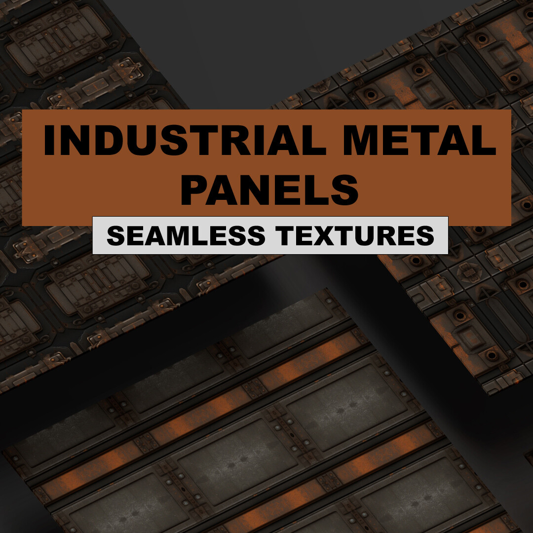 Material Forge - Industrial Metal Panels Seamless Textures